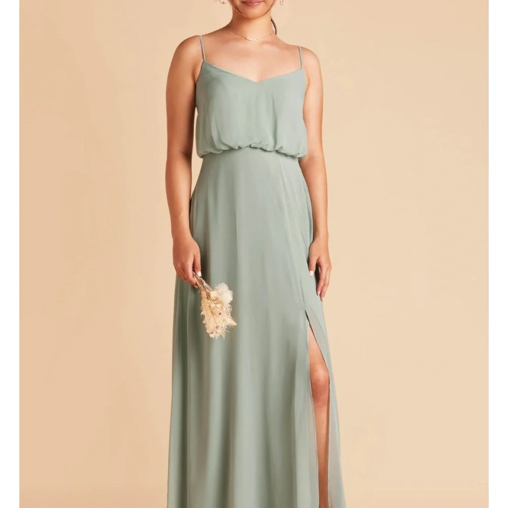 Birdie Grey | Dresses | Gwennie Chiffon Sage Bridesmaid Dress | Poshmark